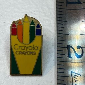 Crayola | Accessories | Vintage Crayola Crayons Box Lapel Pin | Poshmark
